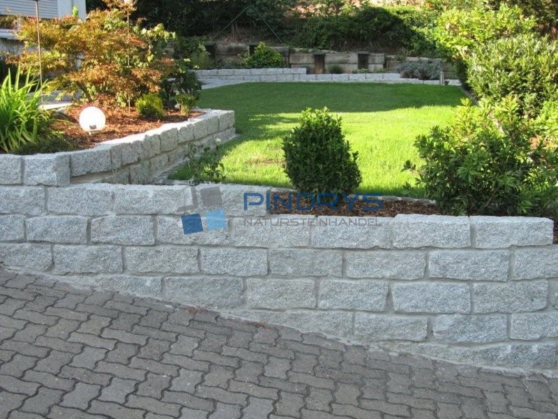 Granit Mauersteine, Granitsteine, Granitmauer 15x20x40 cm